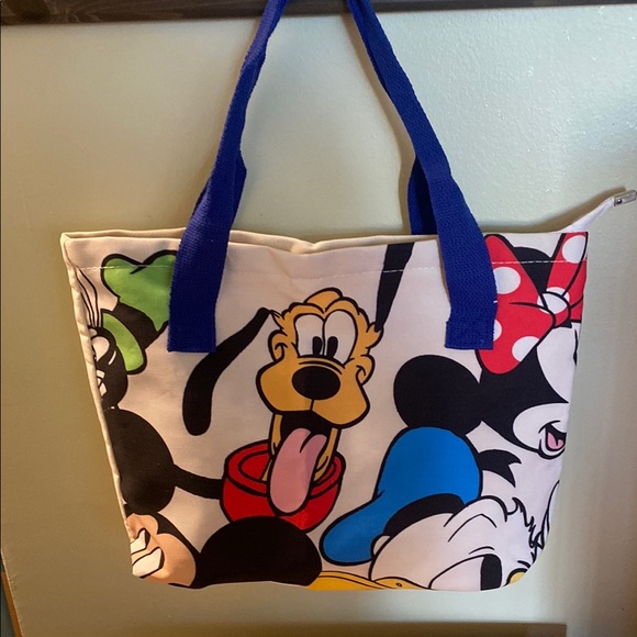 unbranded | Bags | Disney Character Tote Bag With Blue Handles | Poshmark